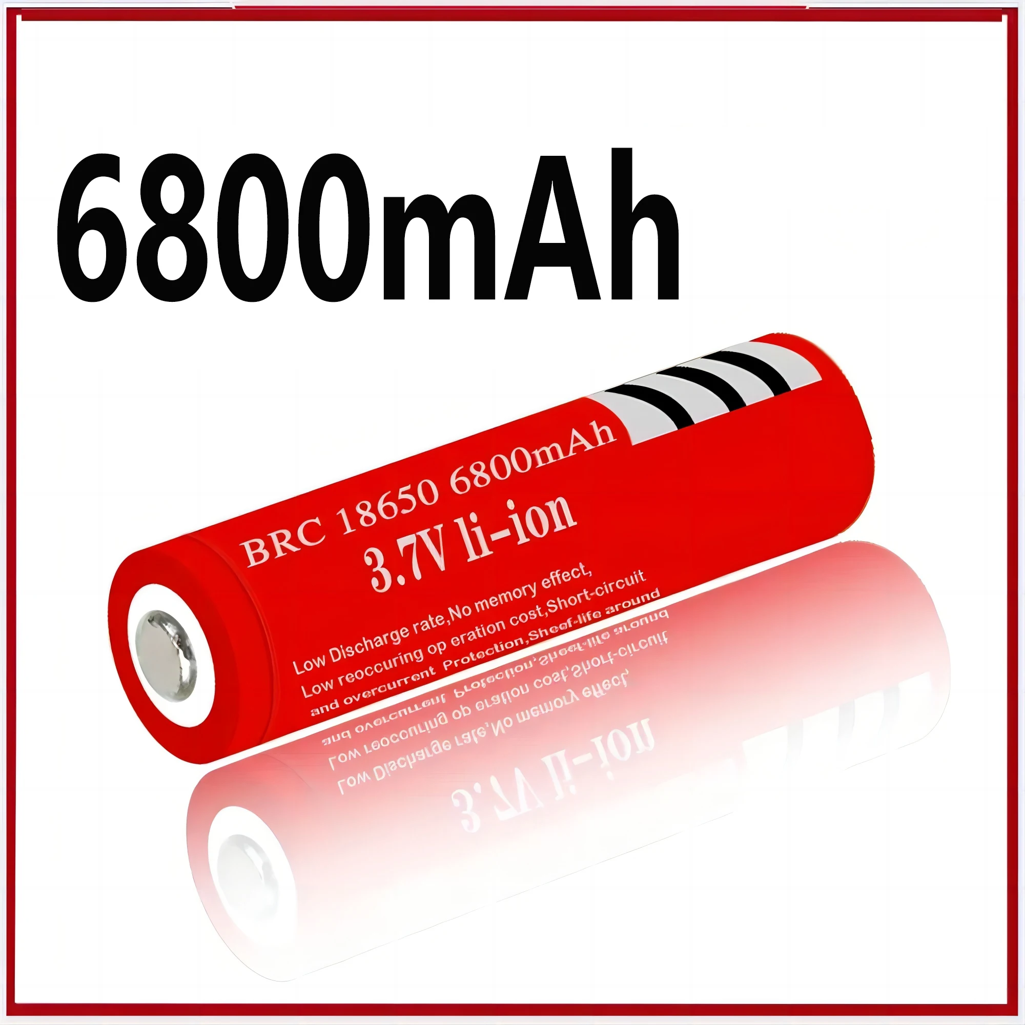 New-18650-battery-3-7V-Rechargeable-Battery-Li-ion-Lithium-Batteries ...