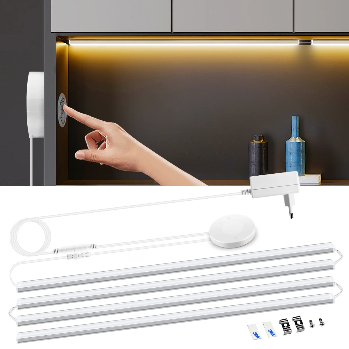 Penetrable Wood Hand Sweep Touch Sensor Dimmable Switch Led Under ...