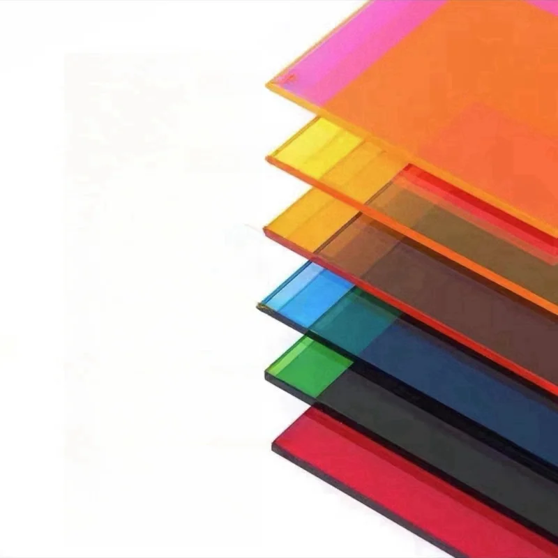 2PCS-Colored-acrylic-iridescent-tinted-pink-elegant ...