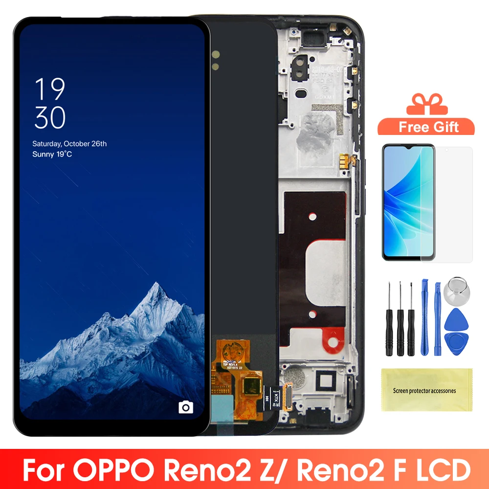 Reno2 F CPH1989 Display Screen, for Oppo Reno2 Z PCKM70 PCKT00 Lcd ...