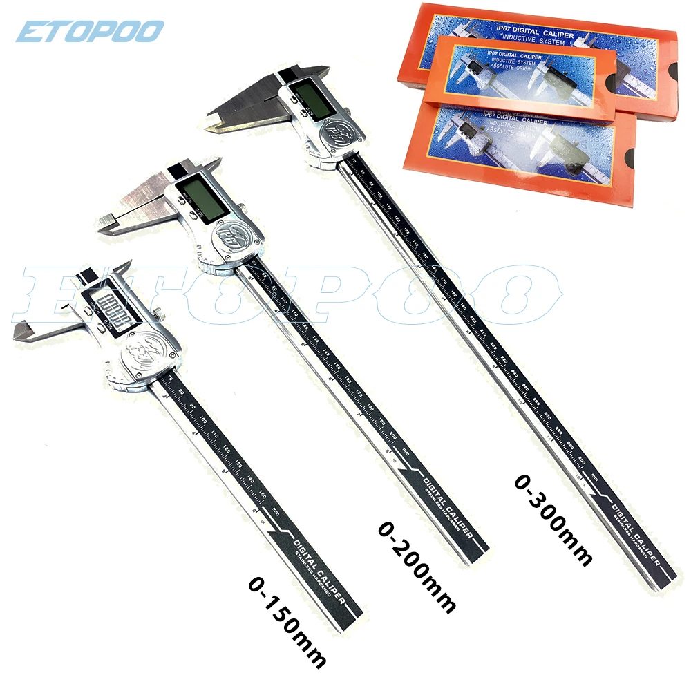 High quality IP67 Water proof Digital Caliper 0 150/200/300mmMetal ...