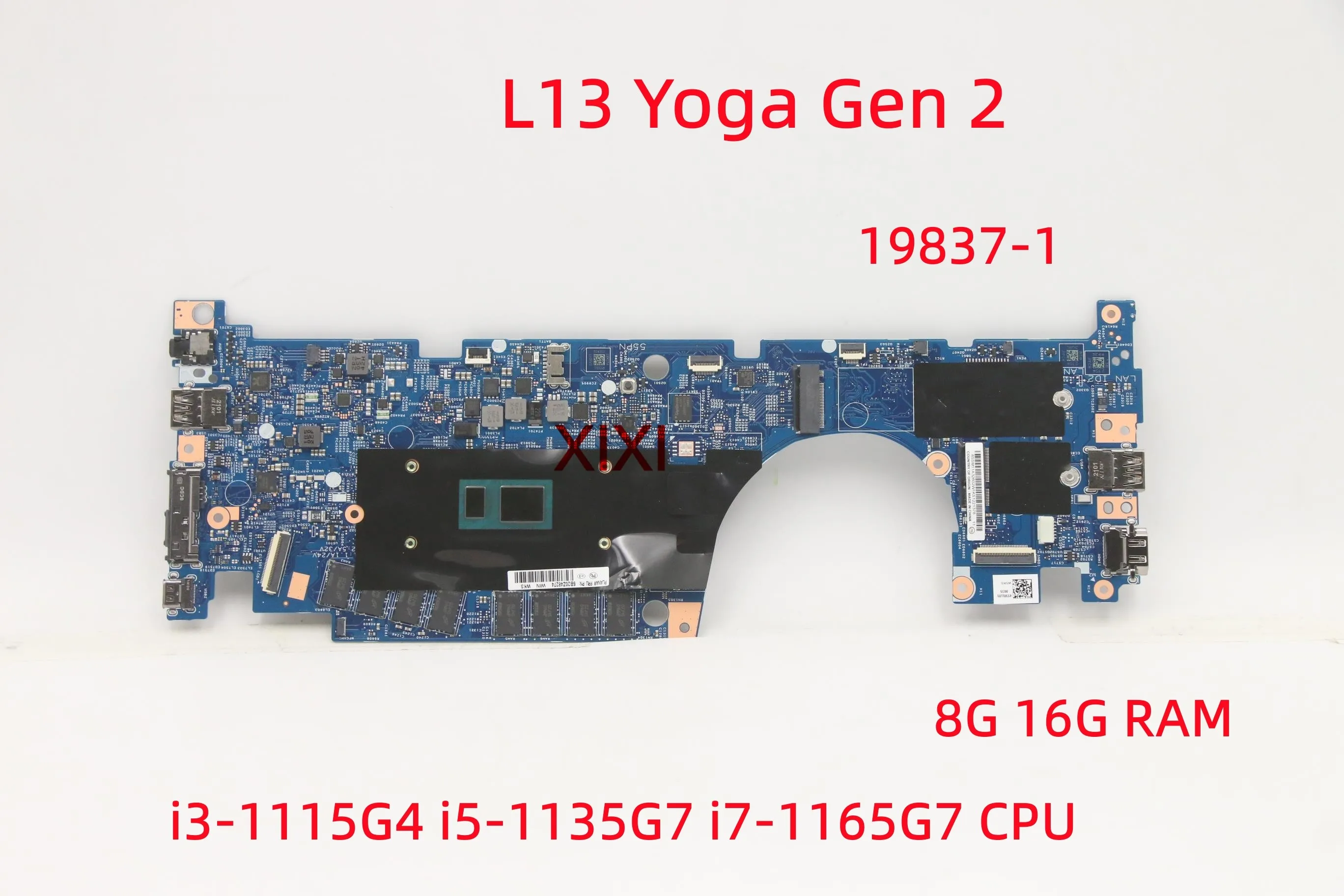 19837-1-For-Lenovo-L13-Yoga-Gen-2-Laptop-Motherboard-With-i3-1115G4-i5 ...
