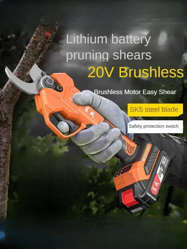 Powerful Lithium Battery Pruner for Gardening with Electric Cutting ...