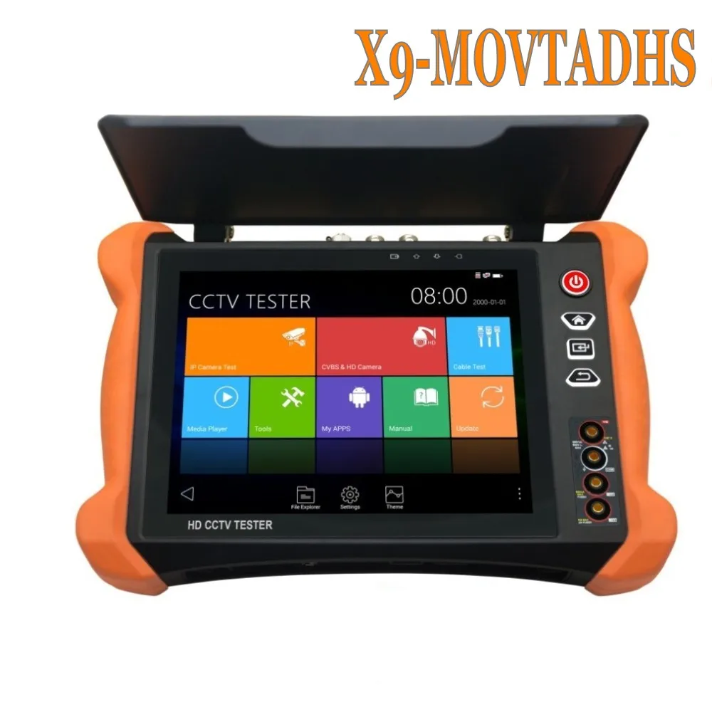 Wanglu-Professional-CCTV-Tester-Tools-X9-8inch-H-265-4K-8MP-TVI-CVI-AHD ...