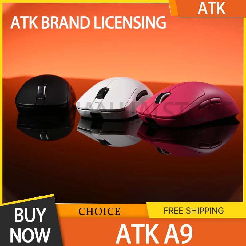 Atk a9 plus mouse para jogos sem fio a9/a9 se/a9 plus/a9 pro tri modo ...