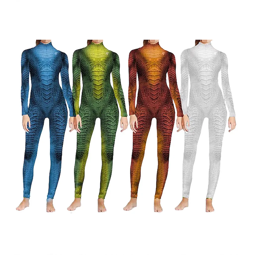 Reptile Animal performance costumes Female lizard jumpsuits cosplay ...