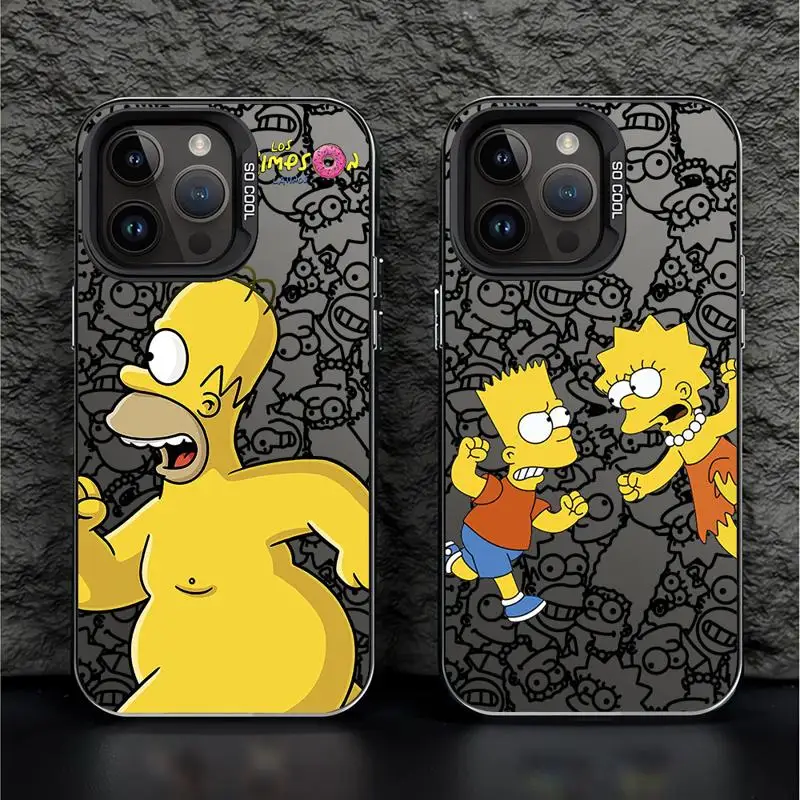 Funny-Cartoon-Homer-Simpson-Family-Phone-Case-for-iPhone-13-Pro-Max-15 ...