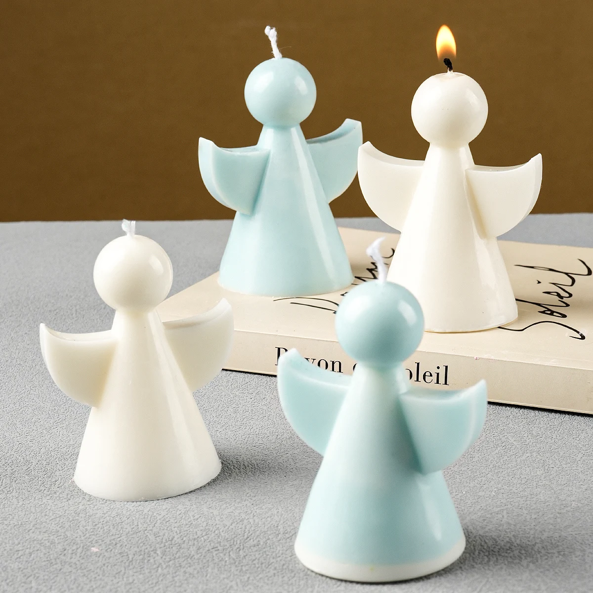 Molde-de-silicona-con-forma-de-ngel-para-velas-moldes-perfumados-3D ...