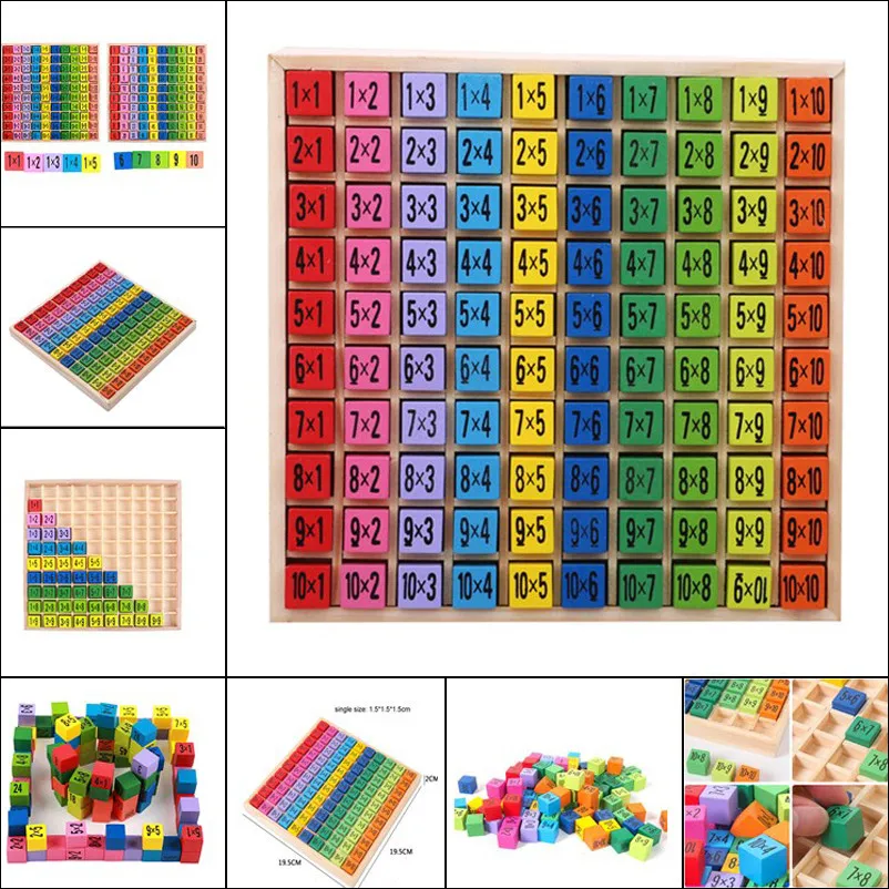Baby Wooden Toys 99 Multiplication Table Math Toy 10 10 Figure Blocks Baby Wooden Toys 99 Multiplication Table Math Toy 10 10 Figure Blocks