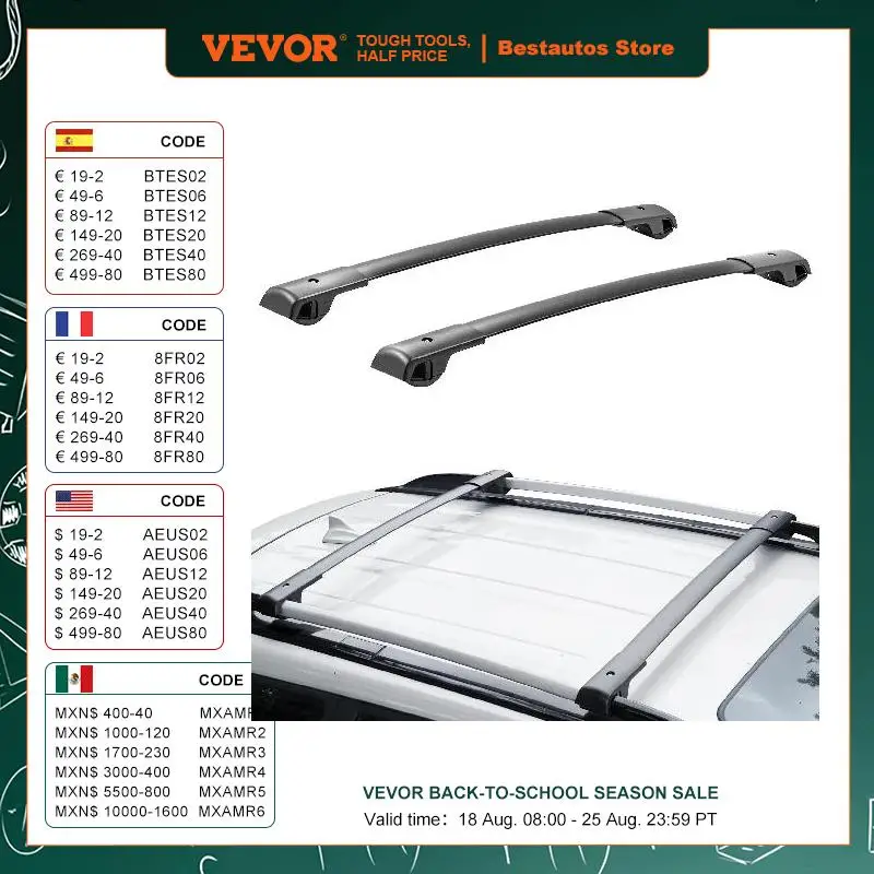 VEVOR-Roof-Rack-Cross-Bars-Fit-for-2014-2022-Subaru-Forester-with ...