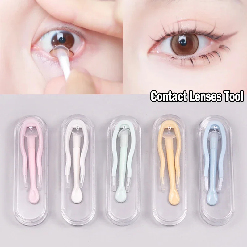 1-Set-Contact-Lenses-Tweezers-and-Special-Suction-Stick-Contact-Lens ...