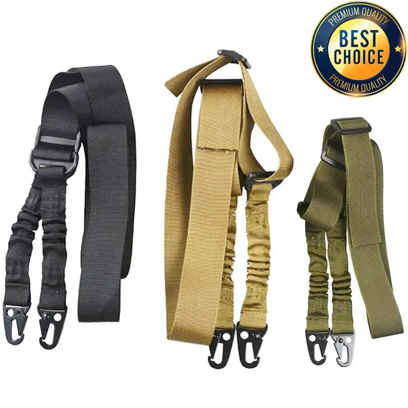 Tactical-Hunting-Gun-Belt-Strap-Adjustable-2-Point-Rifle-Sling-Nylon ...