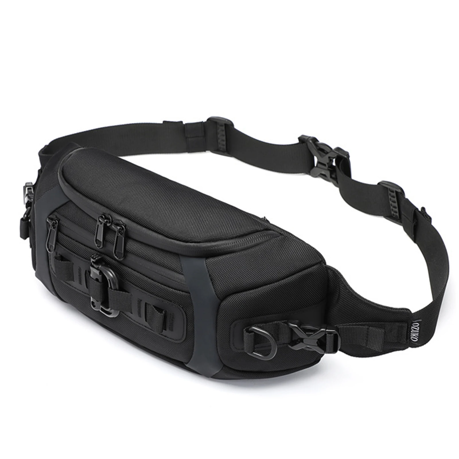 OZUKO-Big-Fanny-Pack-for-Men-Women-Water-Resistant-Chest-Bag-Waist-Pack ...