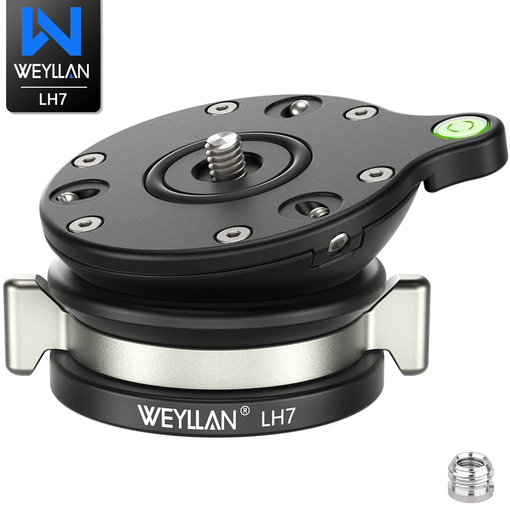 WEYLLAN LH7 Tripod Leveling Base Professional Adjusting Plate Leveler ...