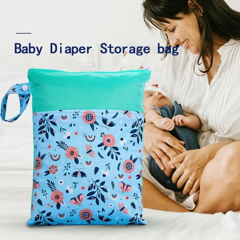 Infant-Diaper-Storage-Bag-Baby-Cart-Hanging-Bags-25x35CM-Double-Pocket ...