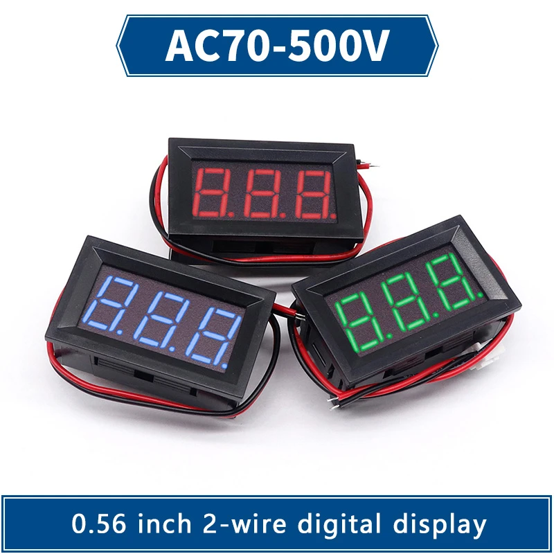 0.56inch 2 Wires AC70 500V Mini Red Green Blue LED Display Panel ...