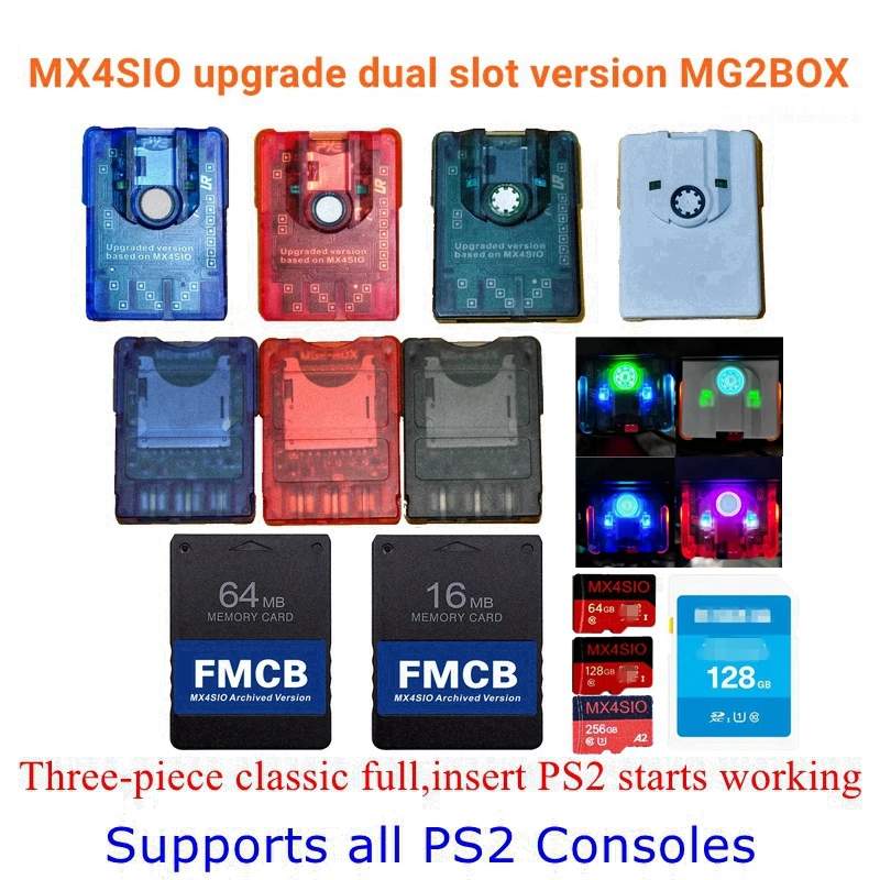 MX4-Dual-Slot-Edition-MG2BOX-TF-SD-Card-Adapter-For-ALL-PS2-Consoles ...
