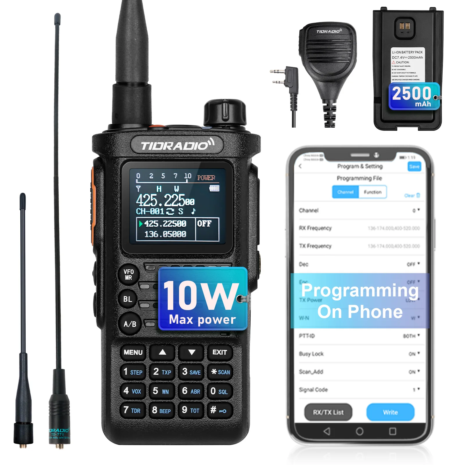 10W-Professional-Walkie-Talkie-Ham-Radio-Wireless-connection-phone ...