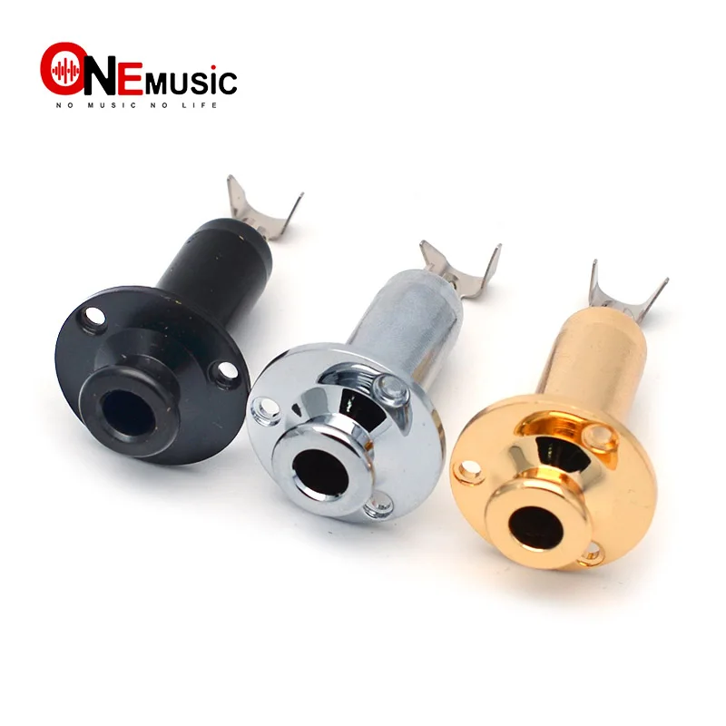 10pcs 20pcs Brass Acoustic Electric Guitar End Pin Eq Output Input Jack ...