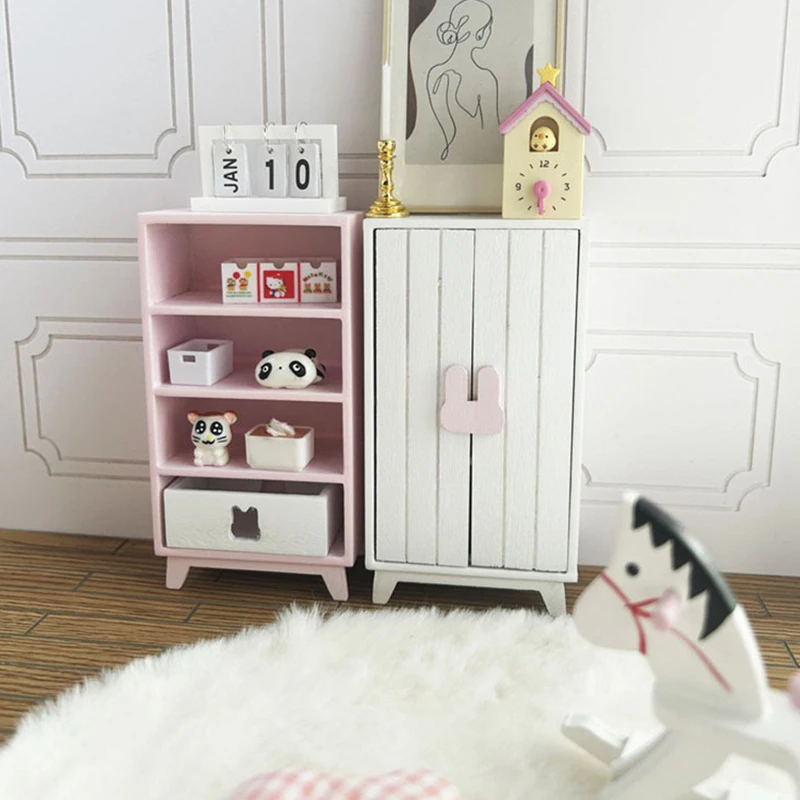 1-12-Dollhouse-Miniature-Wardrobe-Storage-Cabinet-Multi-layer-Lockers ...