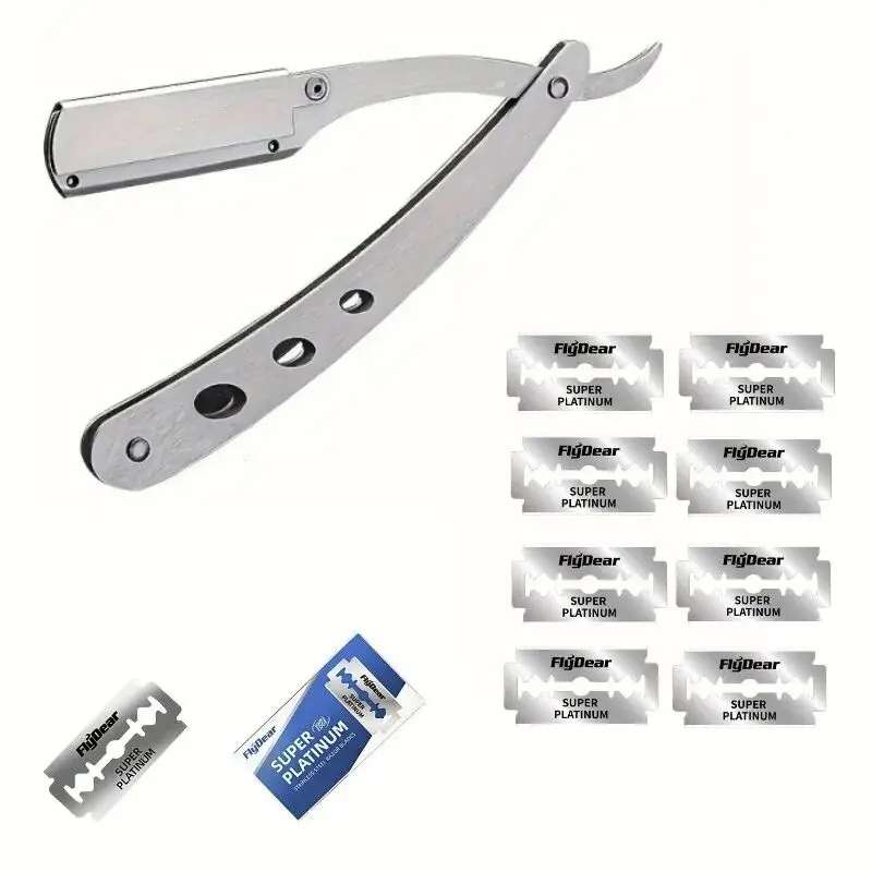 Stainless-steel-old-fashioned-razor-manual-shaving-razor-grooming ...
