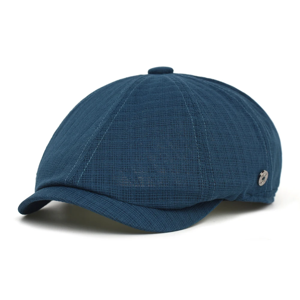 Spring Summer Breathable Mesh Newsboy Caps Men Woman Casual Beret Flat ...