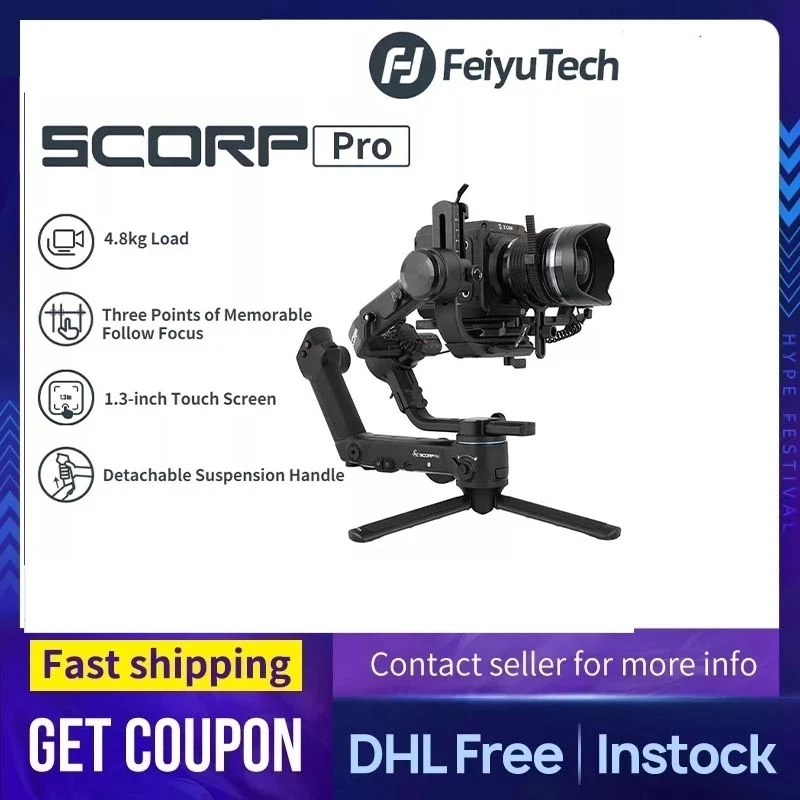 FeiyuTech estabilizador de cardán de mano Feiyu SCORP C, 3 ejes, agarre ...