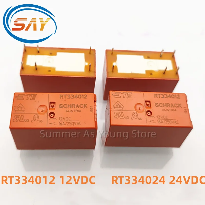 1PCS-100-Original-New-TE-TYCO-SCHRACK-RT334012-RT334024-16A-250VAC ...