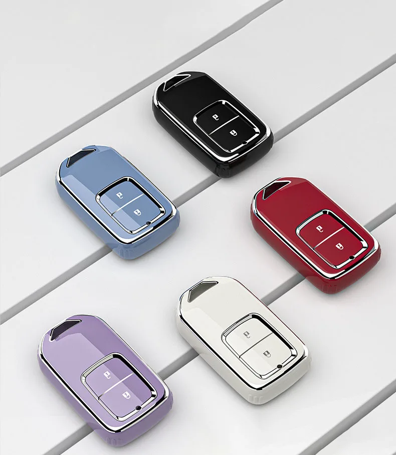 Tpu Car Key Case Cover For Honda Fit Lucky Vezel City Civic Jazz Brv Br ...