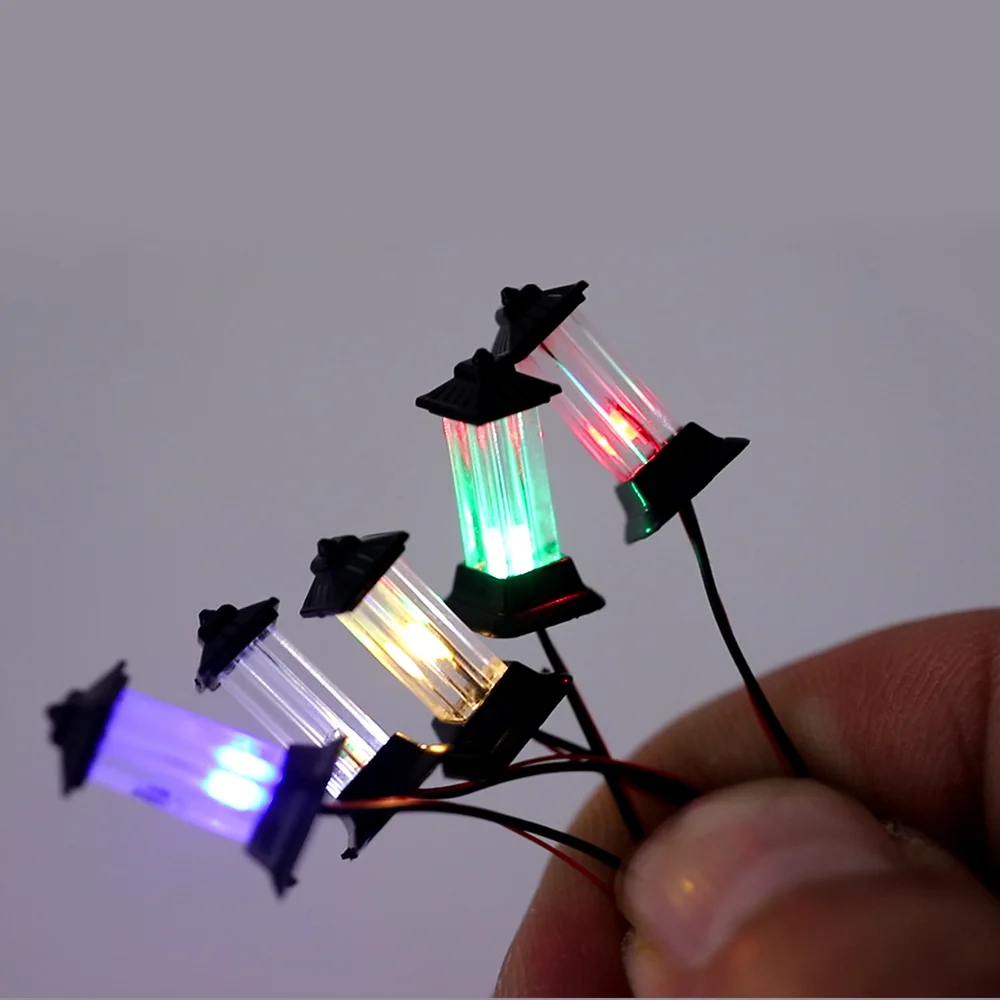 5pcs Ho Scale 12V Miniature Lamp 1:87 Model Light Garden Decoration DIY ...