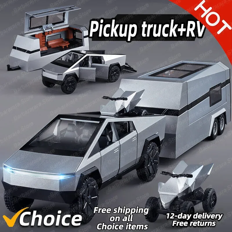Cybertruck Metal Model Lights Sounds Kids Gift RAINMAX Cybertruck Toy ...