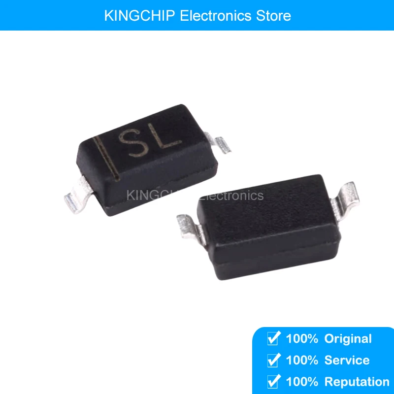 50PCS-lot-B5819W-Silkscreen-SL-Schottky-Diode-SOD-123-1206-Package ...