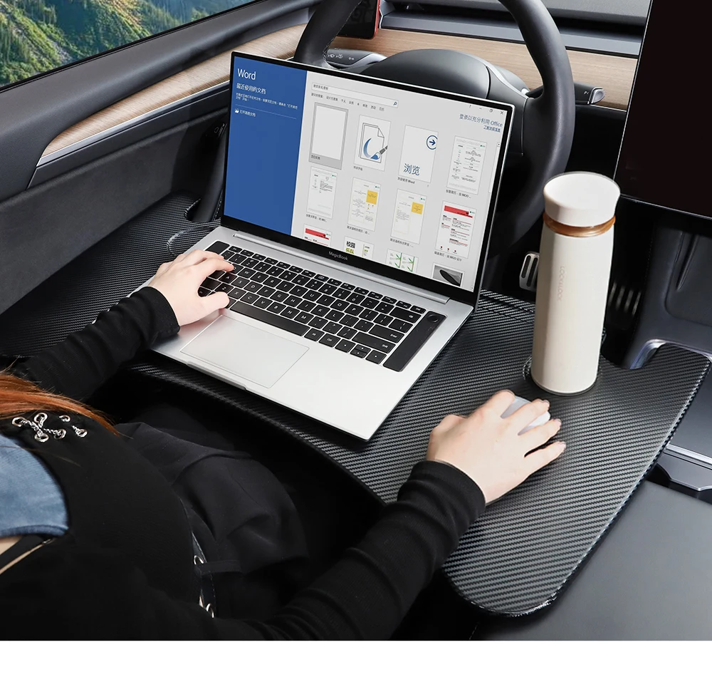 Carbon Table Desk For Tesla Model 3 Y Multifunctional car table board ...