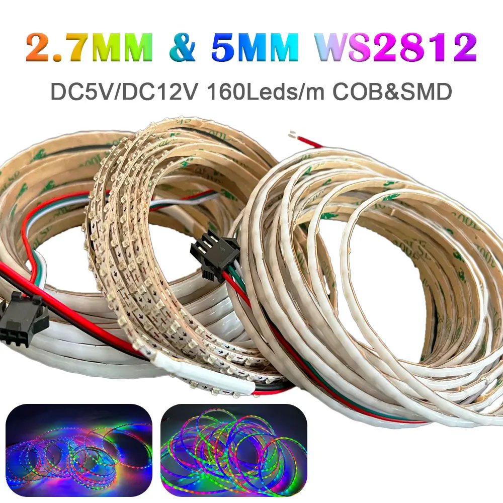 2-7mm-5mm-Ultra-Narrow-WS2812B-LED-Strip-WS2812-Individually ...