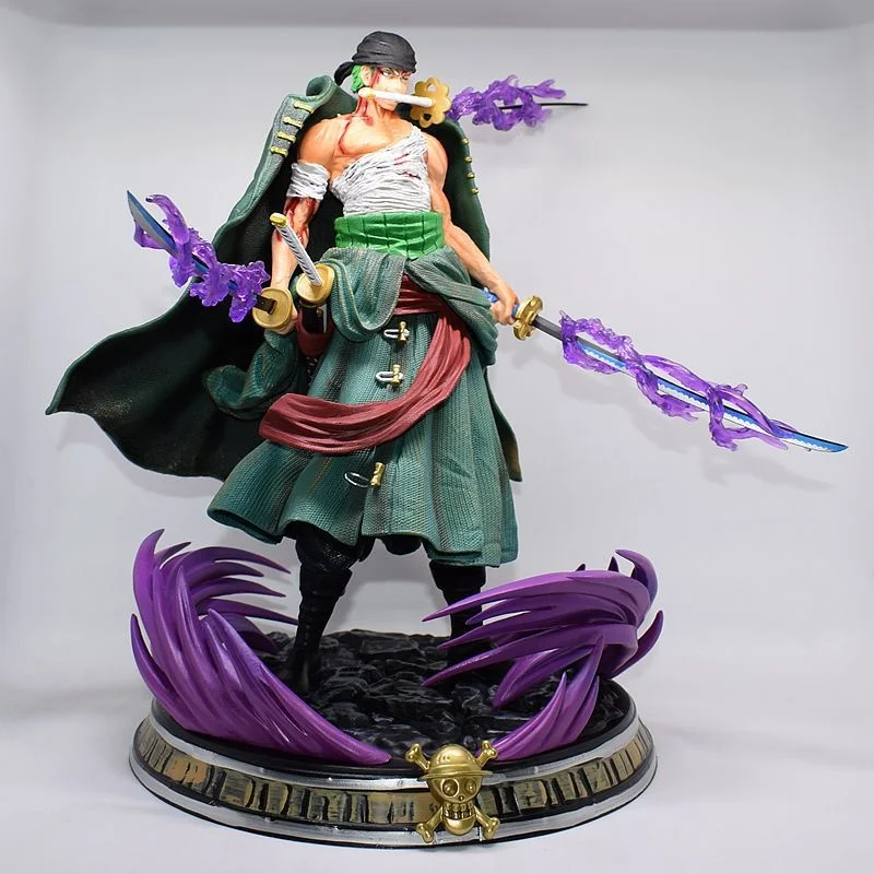 35cm One Piece Anime Roronoa Zoro Oversized Model Action Figure PVC ...