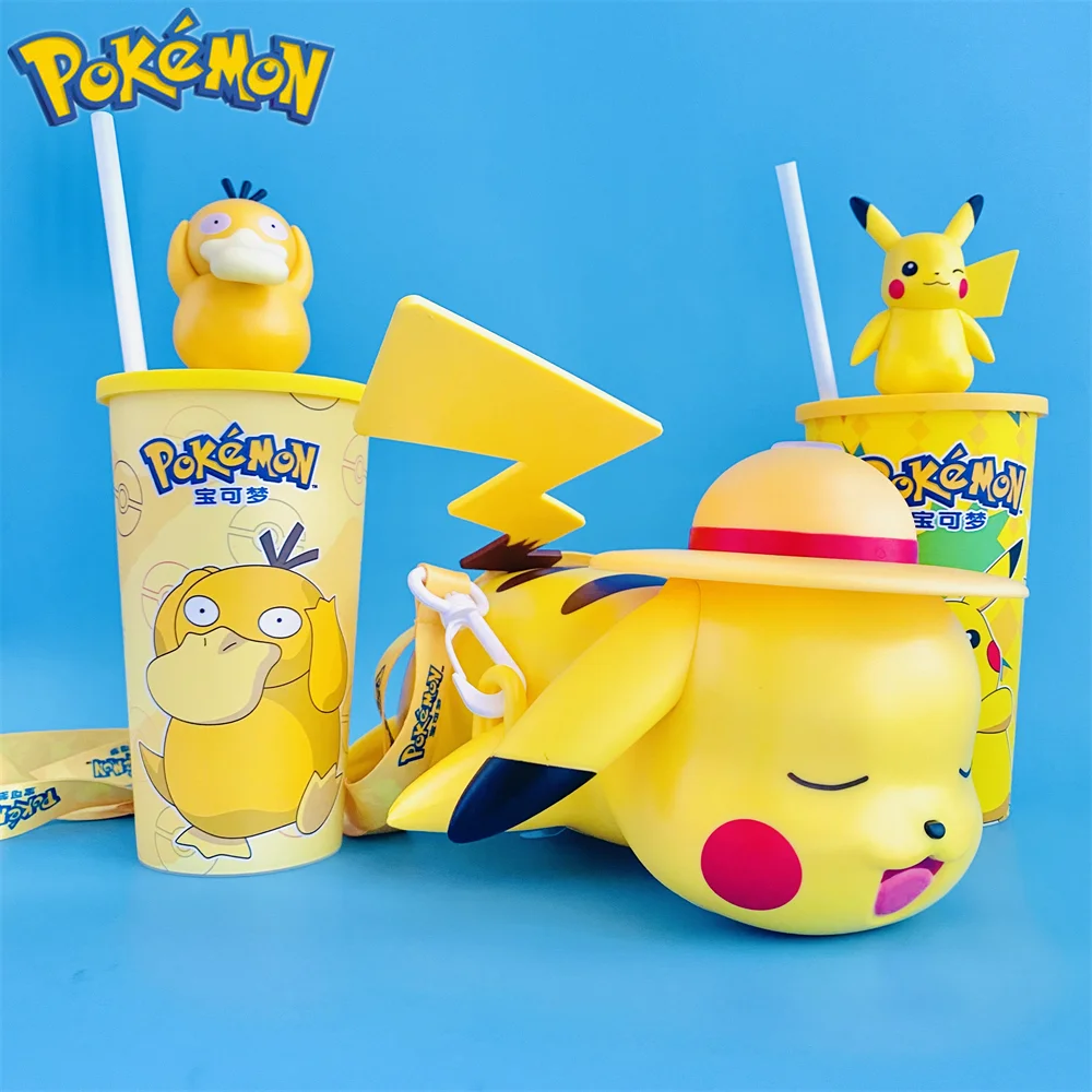 Pokemon-Kawaii-Pikachu-Psyduck-Topper-Cup-estatuilla-22oz-exclusivo ...
