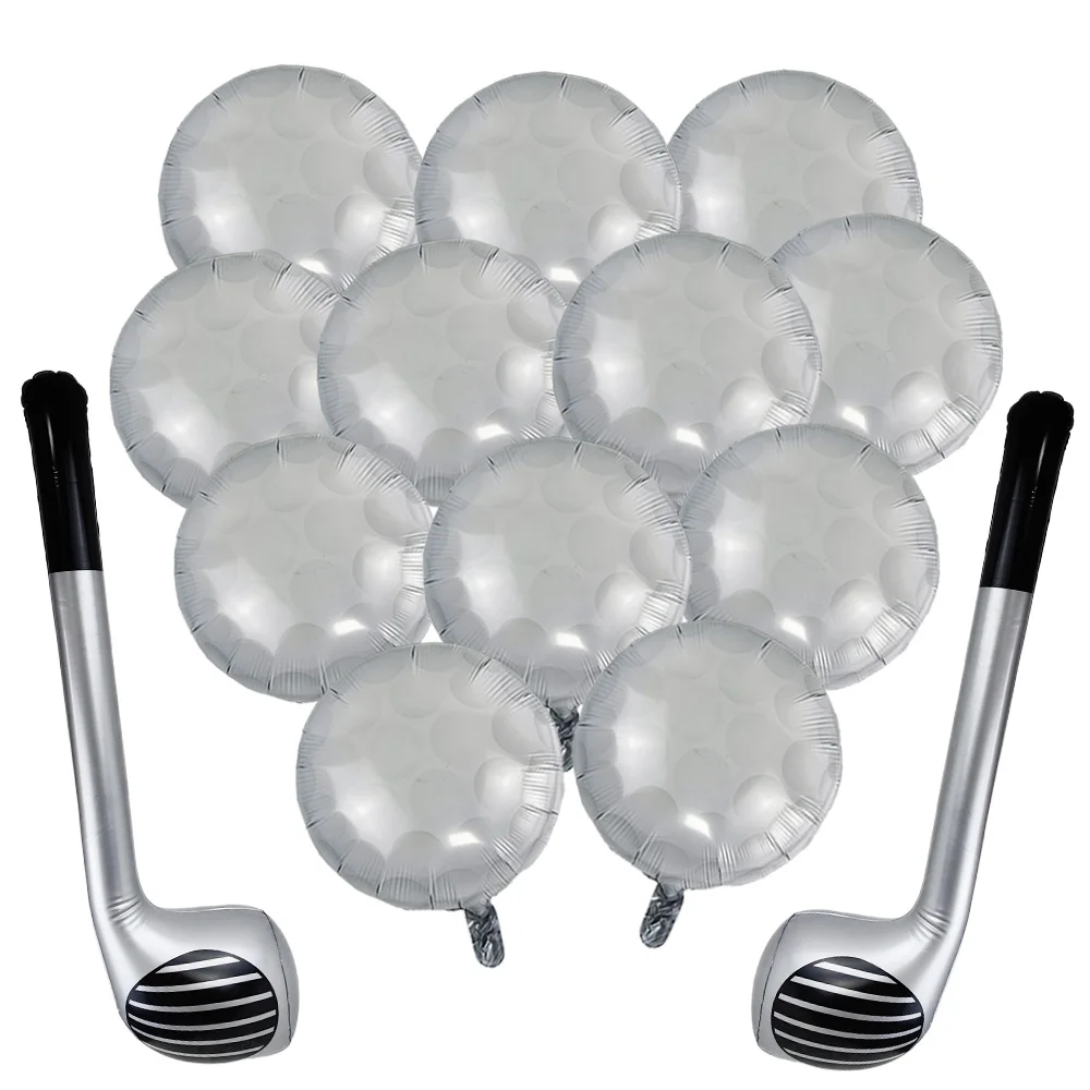 Inflatable Blow Up Golf Club Balloon Golf Ball Foil Balloons Golf ...