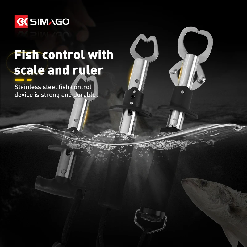 Fish-Lip-Gripper-Fishing-control-device-pliers-Stainless-Steel-Handle ...