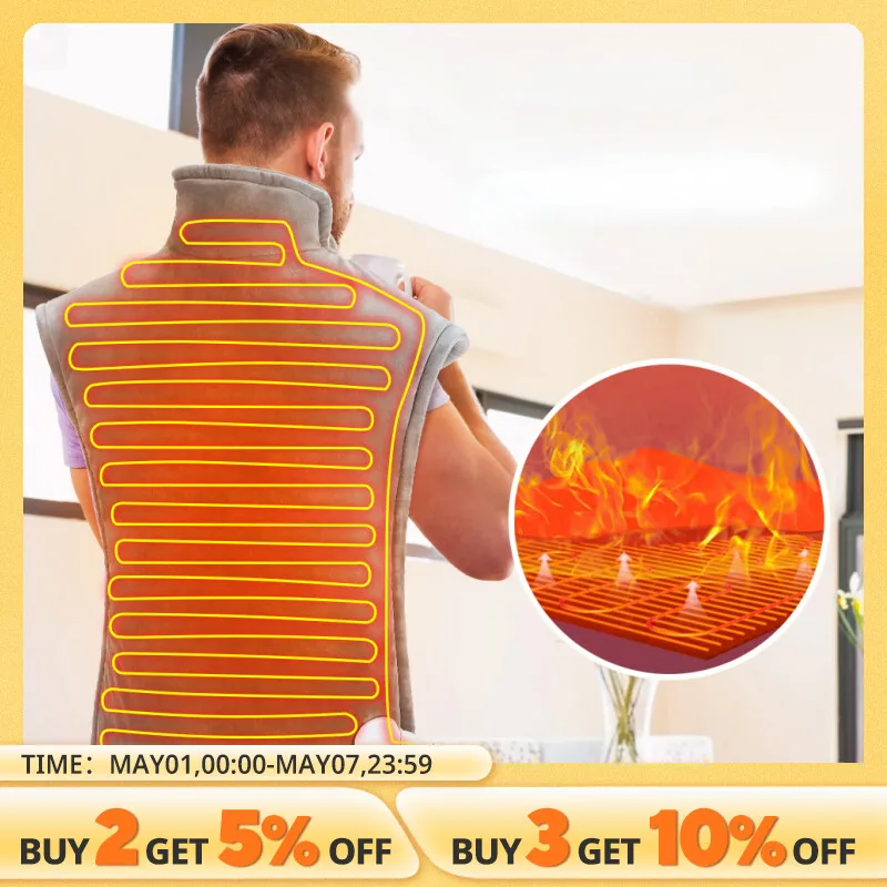 Heat-Therapy-Neck-Shoulder-Back-Pain-Relief-Body-Wrap-Shawls-Electric ...