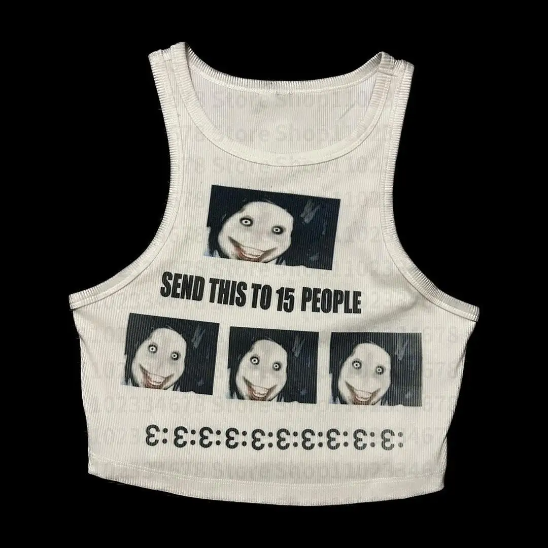 Cors-g-tico-de-Fairycore-para-mujer-camiseta-sin-mangas-con-estampado ...