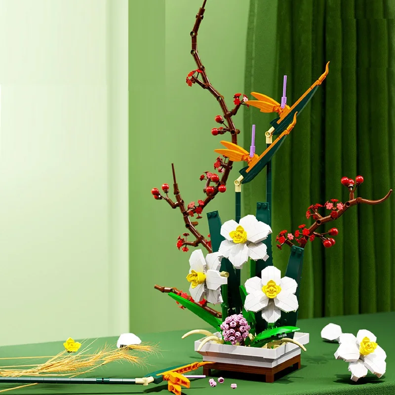 Romantic-Flower-Orchid-Bouquet-Building-Block-10311-DIY-Potted ...