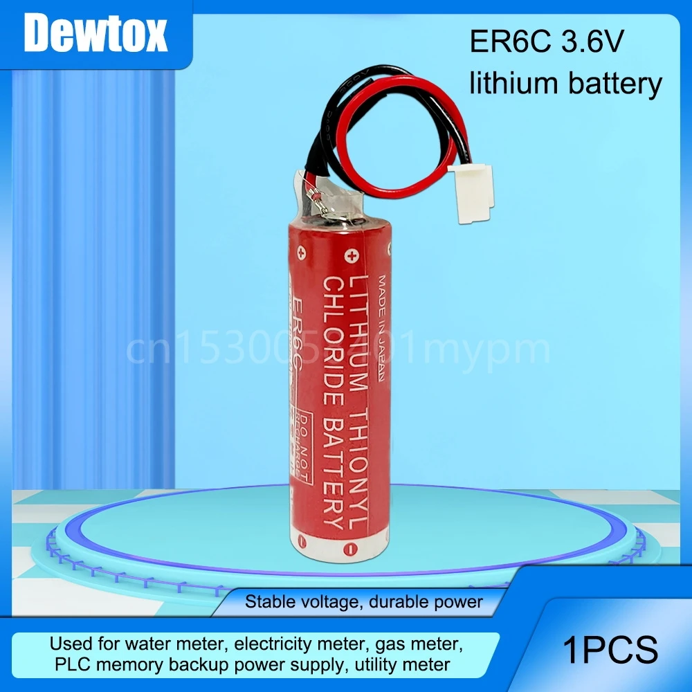 3.6V 1800mAh AA ER6C F2 40BL Lithium Batteries With Plug For PLC FX2N ...