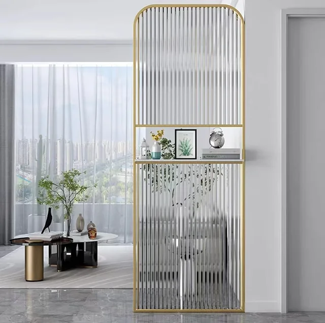 Modern Minimalist Waterproof Tempered Glass Shower Divider Bathroom ...