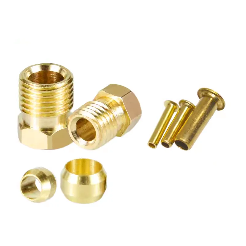 4mm-6mm-8mm-OD-Brass-Compression-Ferrule-Tube-Pipe-Fitting-Connector ...