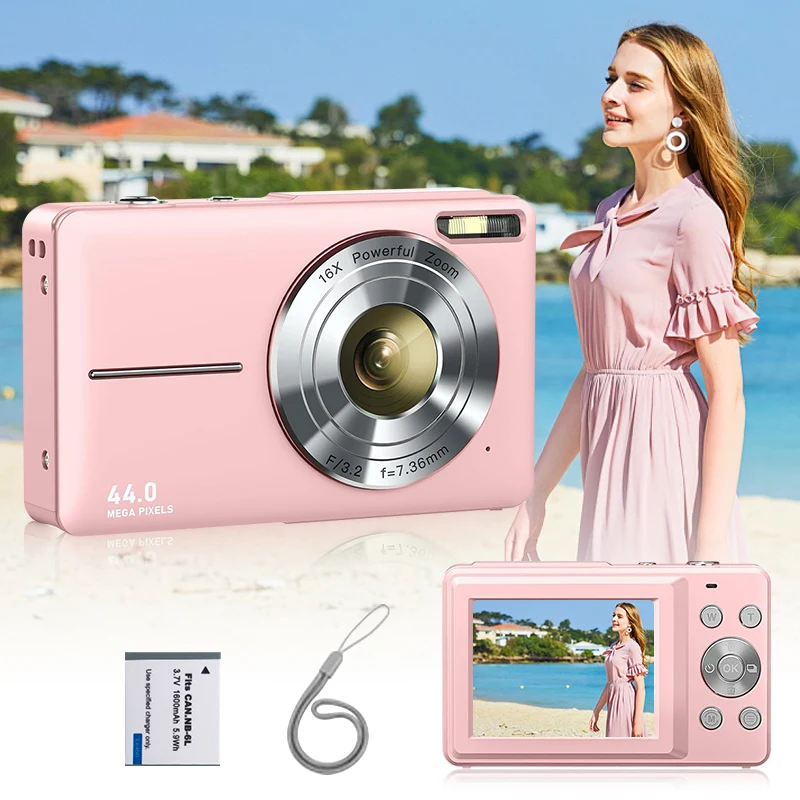Digital Camera FHD 1080P 44MP High Quality Images & Videos Vlogging HD ...