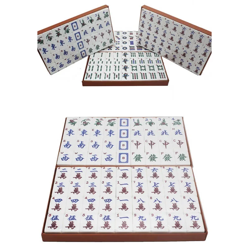 Professional-Portable-English-Mahjong-Big-Luxury-Unusual-Gift-Social ...