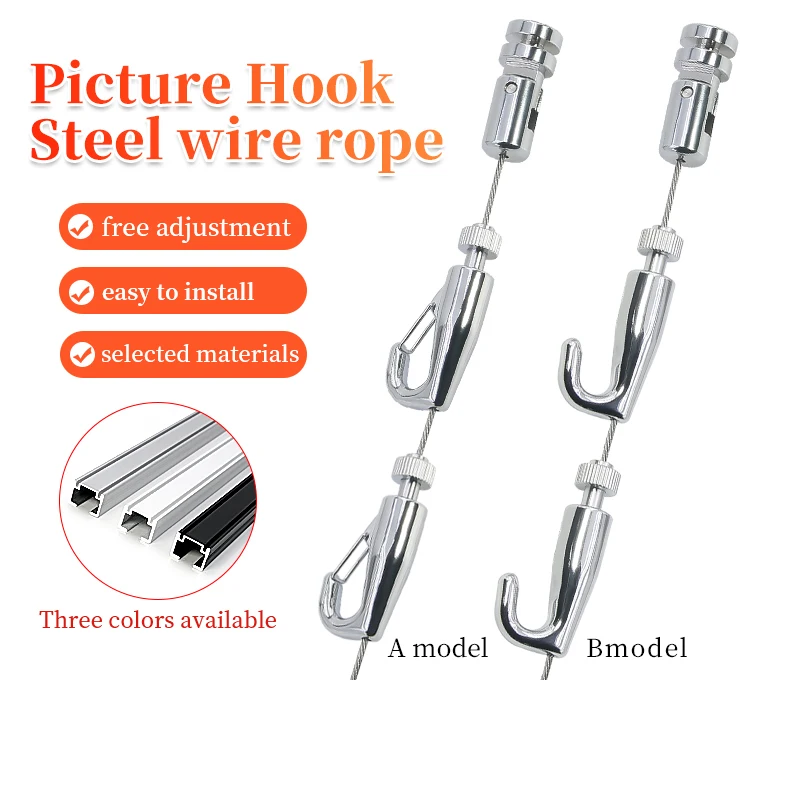 1-5mm-Track-Picture-Hanging-Device-Stainless-Steel-Wire-Rope-Home ...