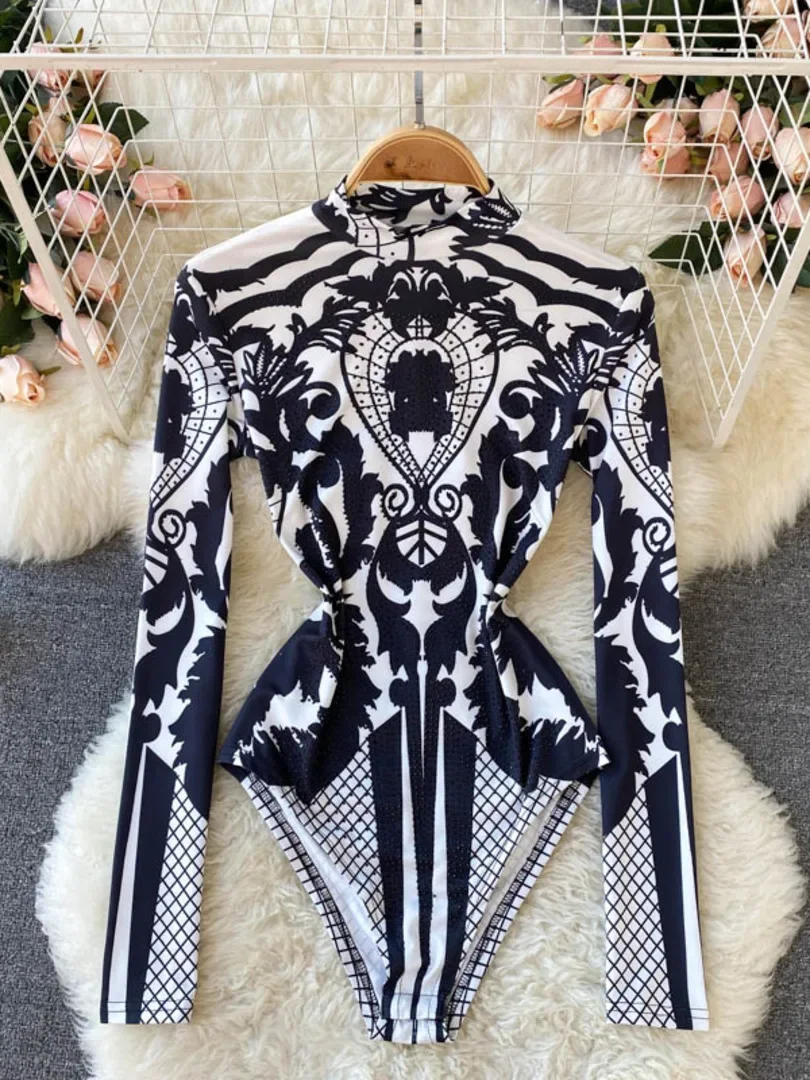 Women-Bodysuit-2021-New-Autumn-Fashion-Stand-Collar-Long-Sleeve-Body ...