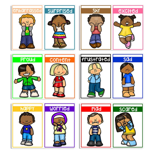 Chart Of Emotions And Feelings Clipart