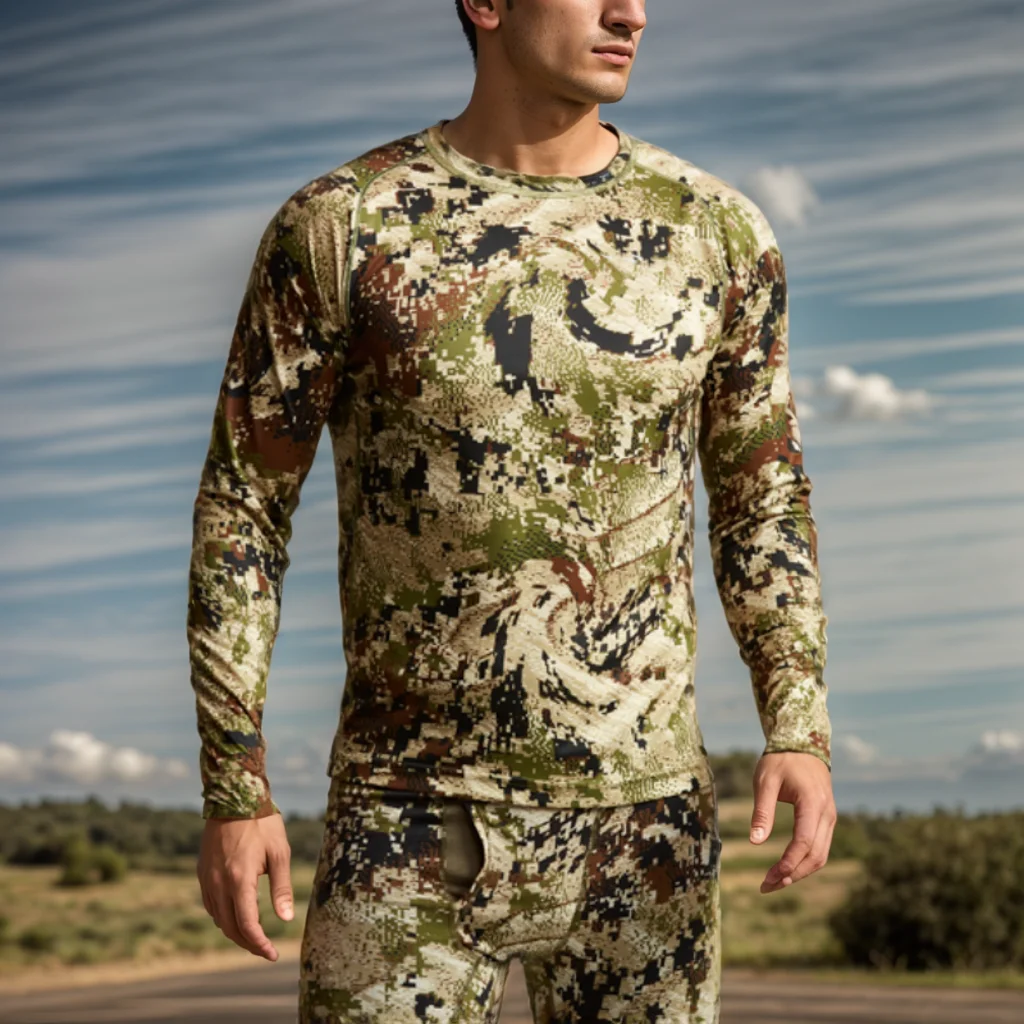 Men's Fall hunting long sleeve pullover Antibacterial Quick drying ...